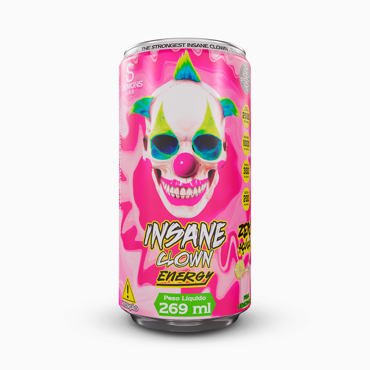 Pré Treino - Insane Clown Energy Lata 269ml - Demons Lab – LOJA OFICIAL DEMONS LAB