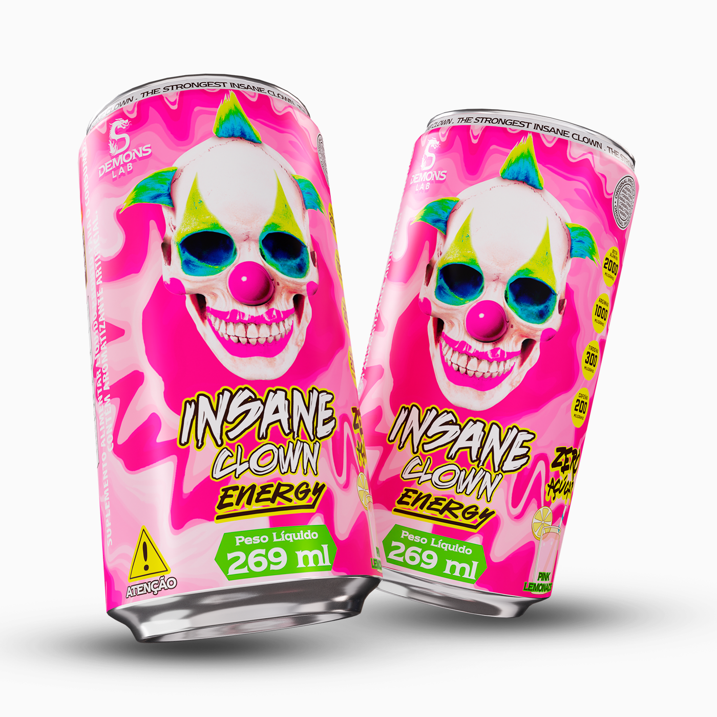 Pré Treino - Insane Clown Energy Lata 269ml - Demons Lab – LOJA OFICIAL DEMONS LAB
