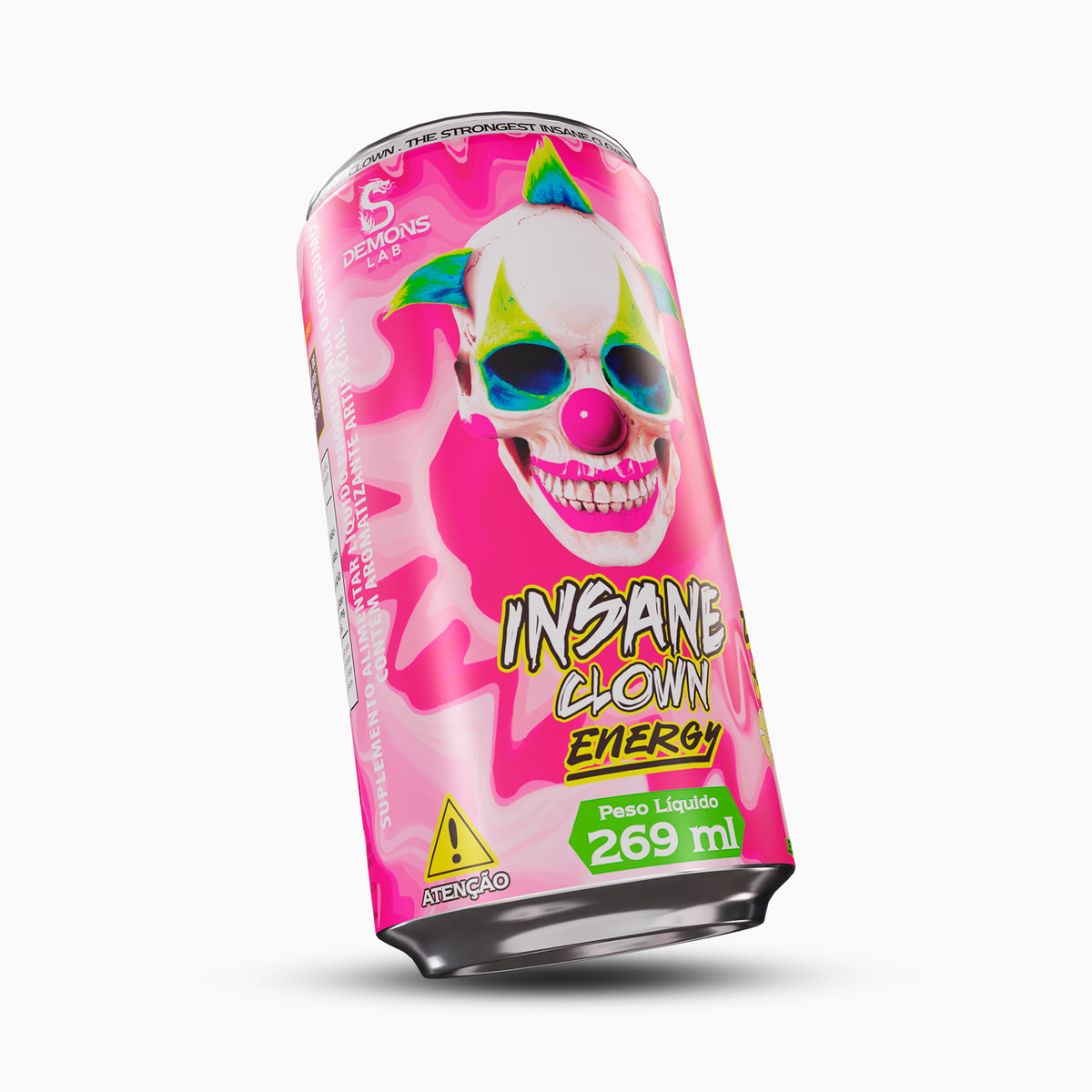 Pré Treino - Insane Clown Energy Lata 269ml - Demons Lab – LOJA OFICIAL DEMONS LAB